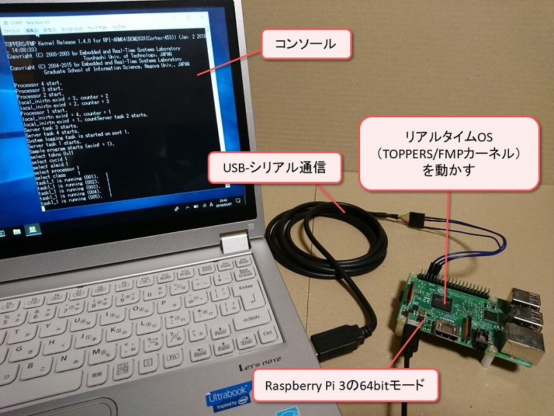 Raspberry Pi 64bitモードでリアルタイムos Toppers Fmp を動かす Qiita