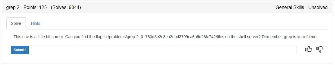 picoCTF 2018 grep 2 - Points: 125 #CTF - Qiita