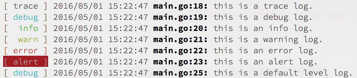 Goでのログ出力に標準logとcologを使う #Go - Qiita
