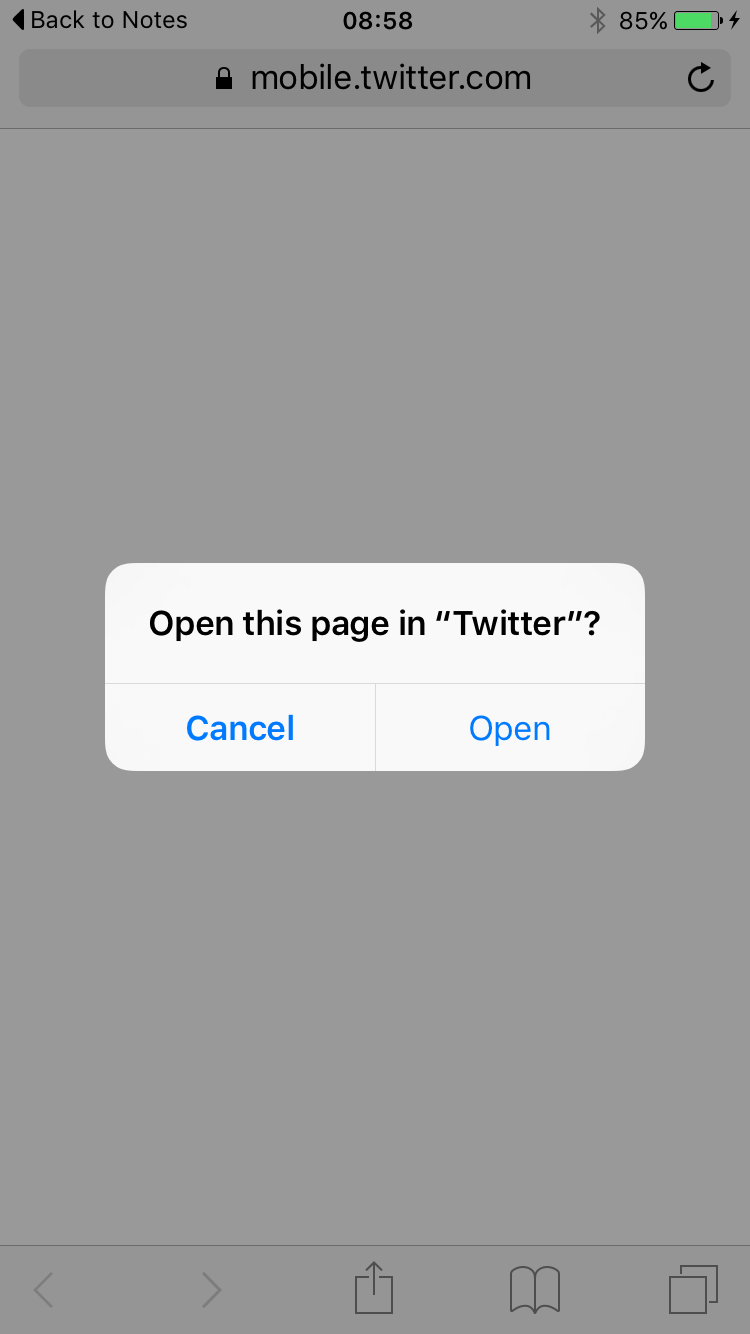 Universal link に潜む罠っぽい iOS9 の仕様 #deeplink - Qiita