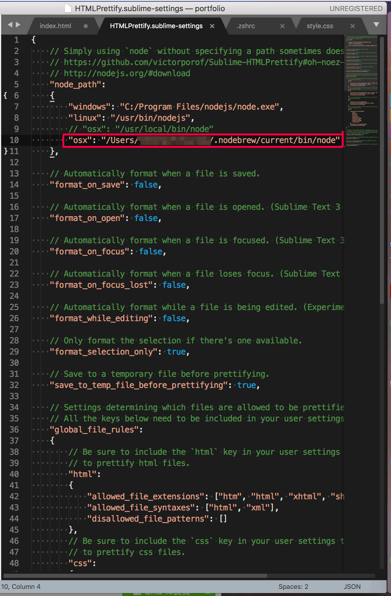 Sublime Text3でHTML/CSS/JS Prettifyパッケージ実行エラーの対処法 #Node.js - Qiita