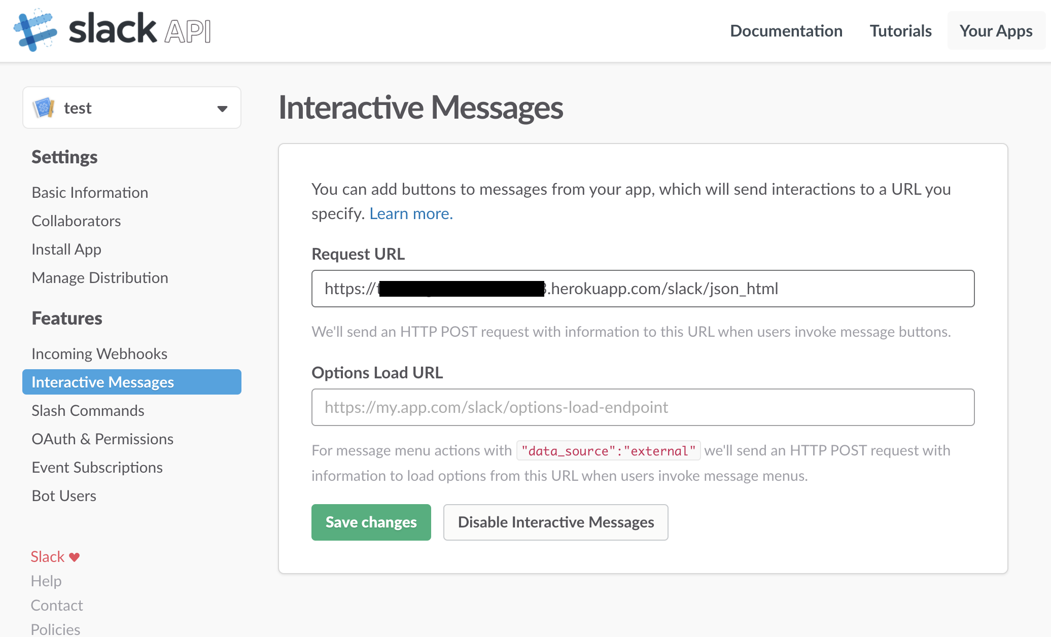 pythonでシンプルなinteractive button付きSlackbotを作る #Python - Qiita