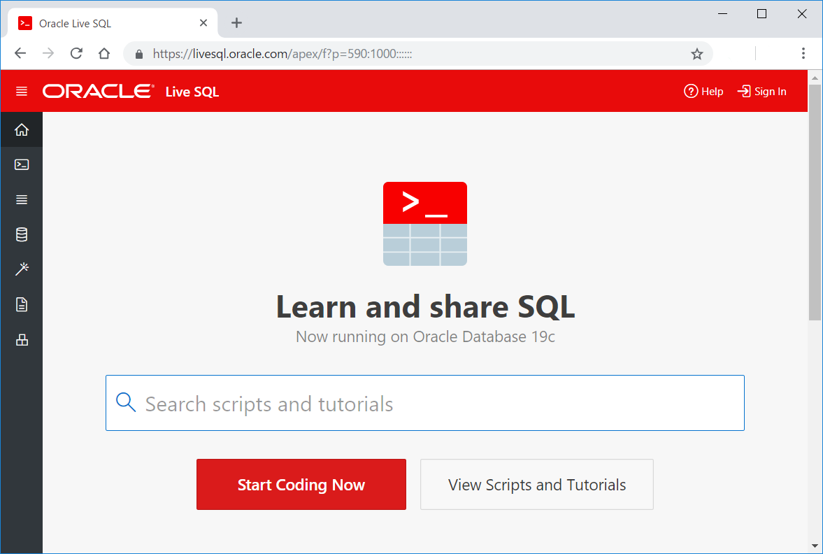 最新のSQLに触れられるOracle LiveSQL の紹介 #oracle - Qiita