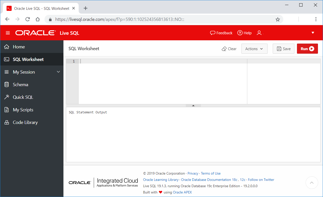 最新のSQLに触れられるOracle LiveSQL の紹介 #oracle - Qiita