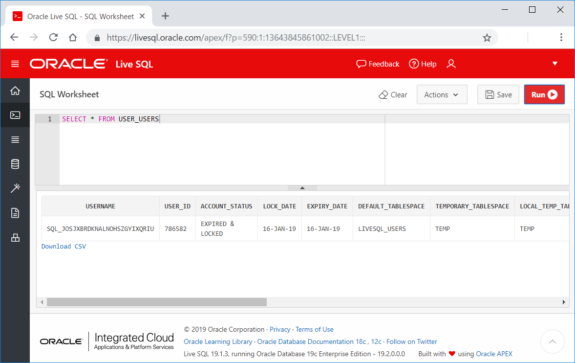 最新のSQLに触れられるOracle LiveSQL の紹介 #oracle - Qiita