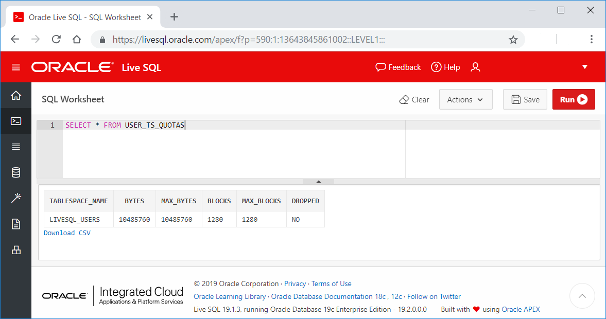 最新のSQLに触れられるOracle LiveSQL の紹介 #oracle - Qiita