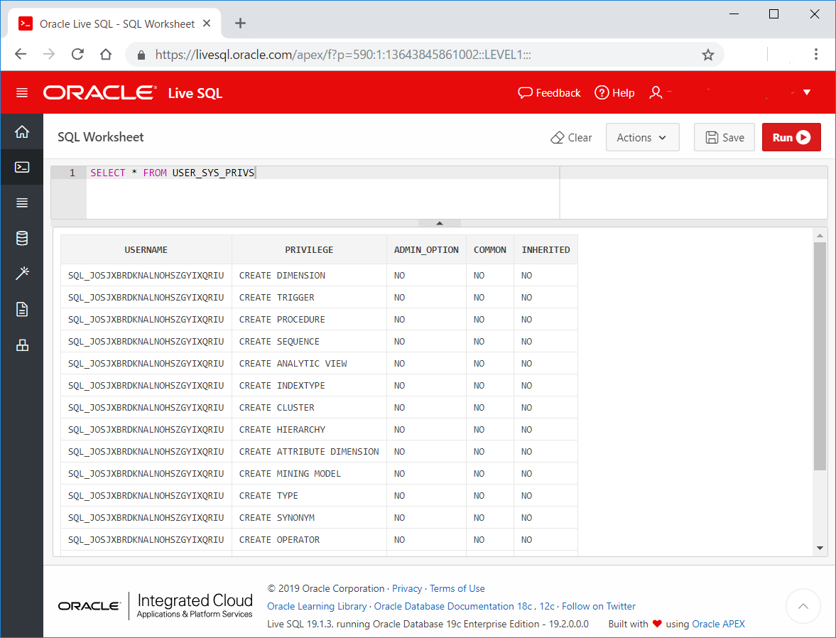 最新のSQLに触れられるOracle LiveSQL の紹介 #oracle - Qiita