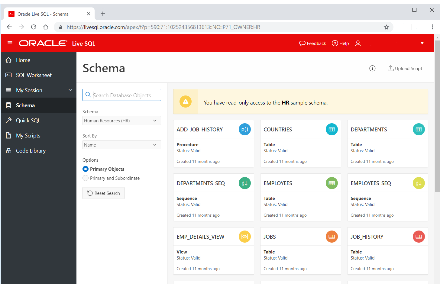 最新のSQLに触れられるOracle LiveSQL の紹介 #oracle - Qiita