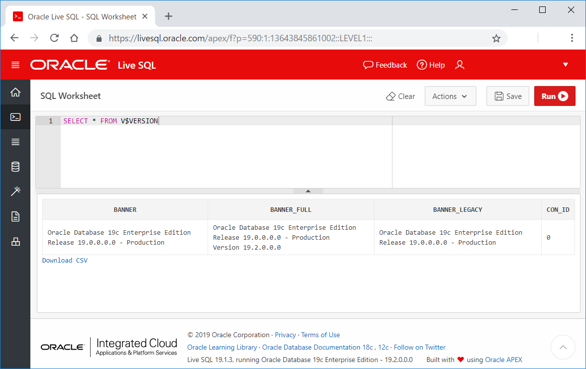 最新のSQLに触れられるOracle LiveSQL の紹介 #oracle - Qiita