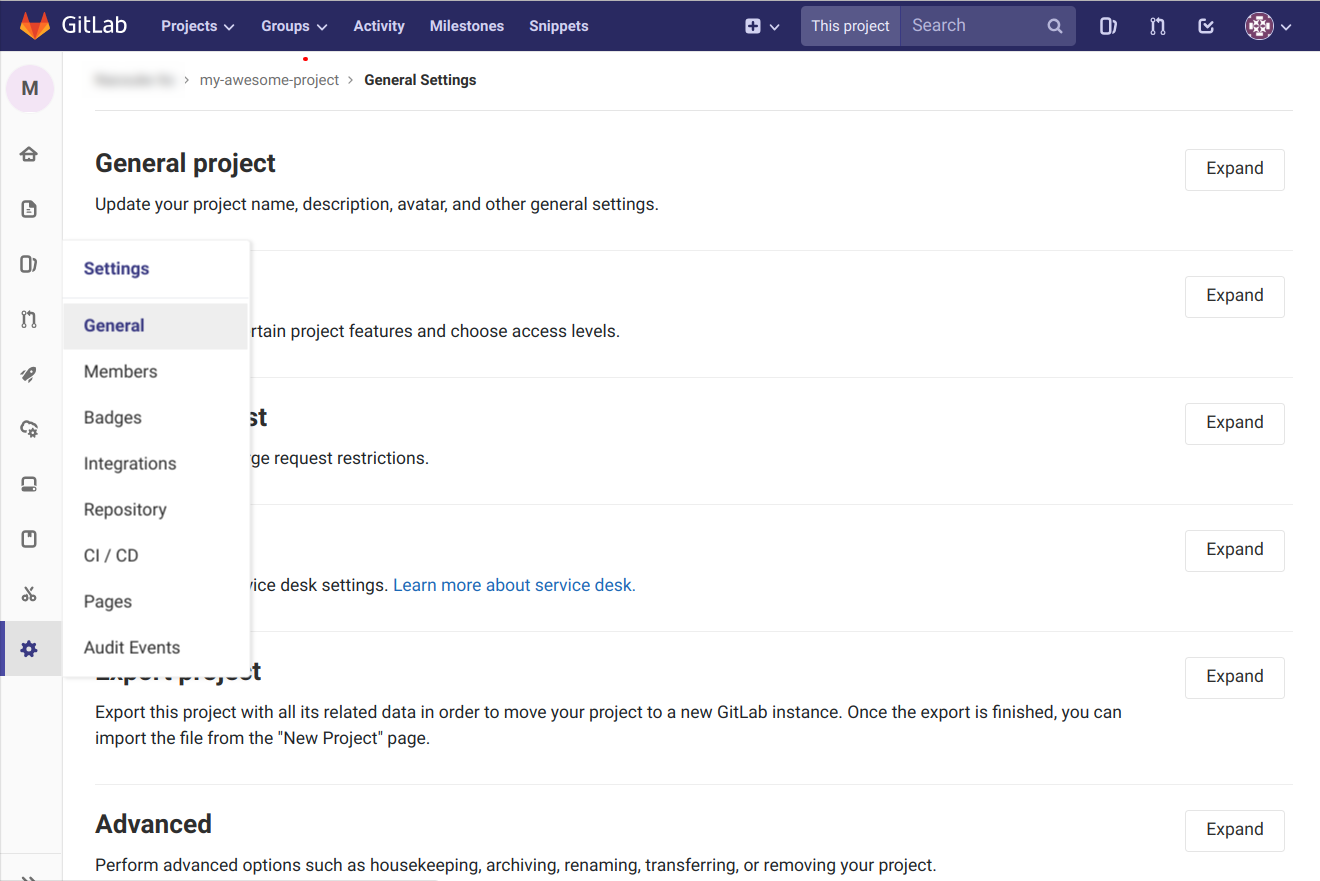 GitLabでRepositoryを削除する方法 #GitHub - Qiita
