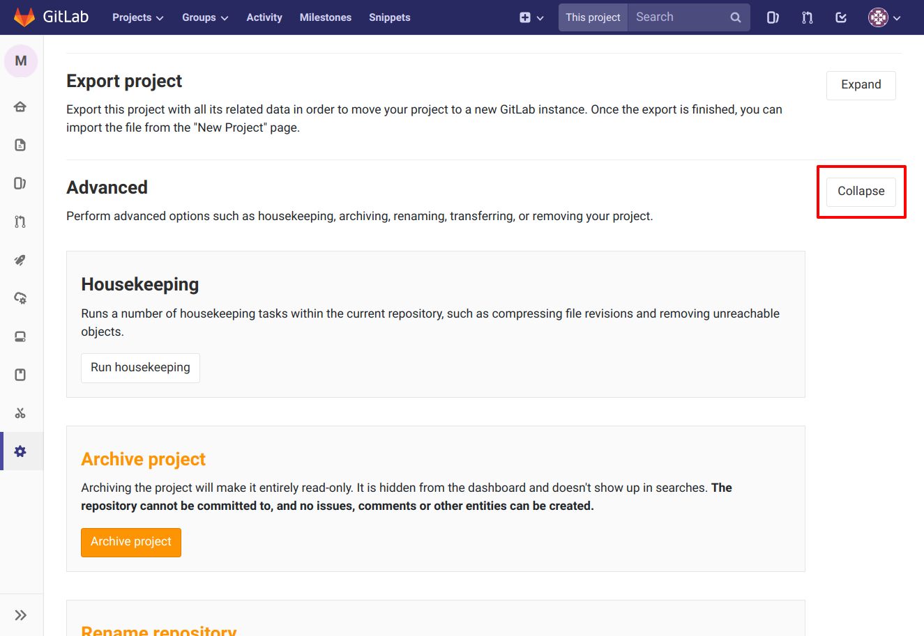GitLabでRepositoryを削除する方法 #GitHub - Qiita