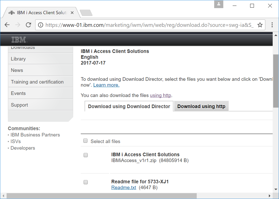 All About ACS: IBM i Access Client Solutions - Base Package の専用ページからのダウンロード(Base, EHLLAPI) #IBMi ...