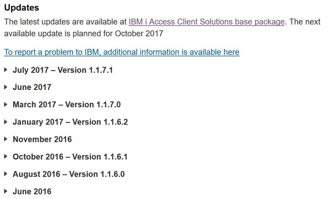 All About ACS: IBM i Access Client Solutions - 最新バージョンの確認方法 #IBMi - Qiita
