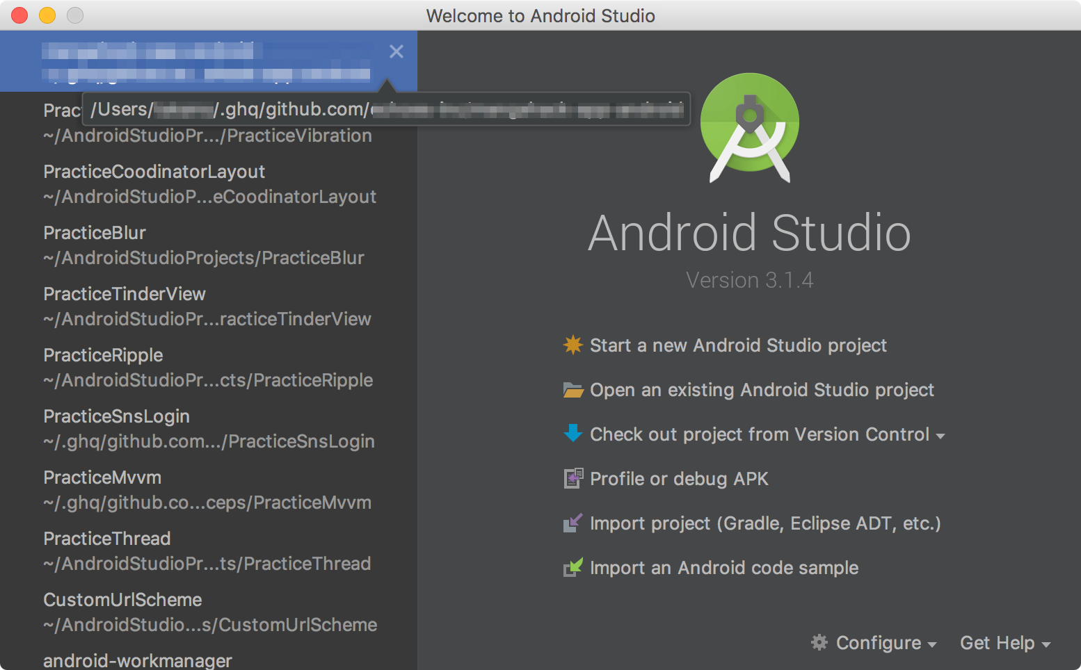 プロジェクト配下の build.gradle が表示されない #Android - Qiita