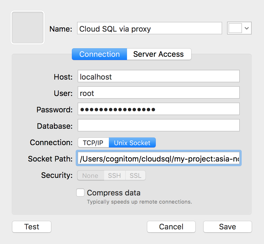 GCP Cloud SQLにプロキシ経由で繋ぐ #MySQL - Qiita