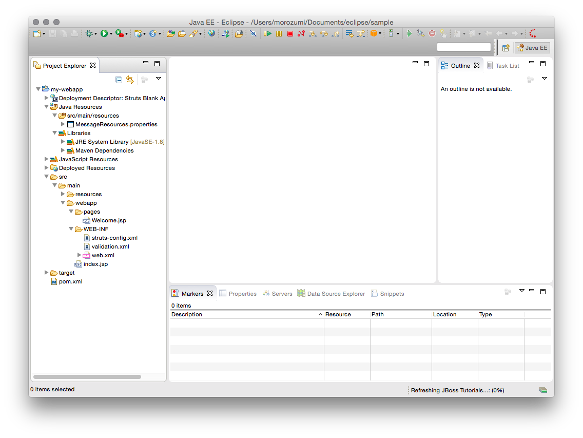 Mavenを使って、Struts1.xのプロジェクトを作成する #Java - Qiita