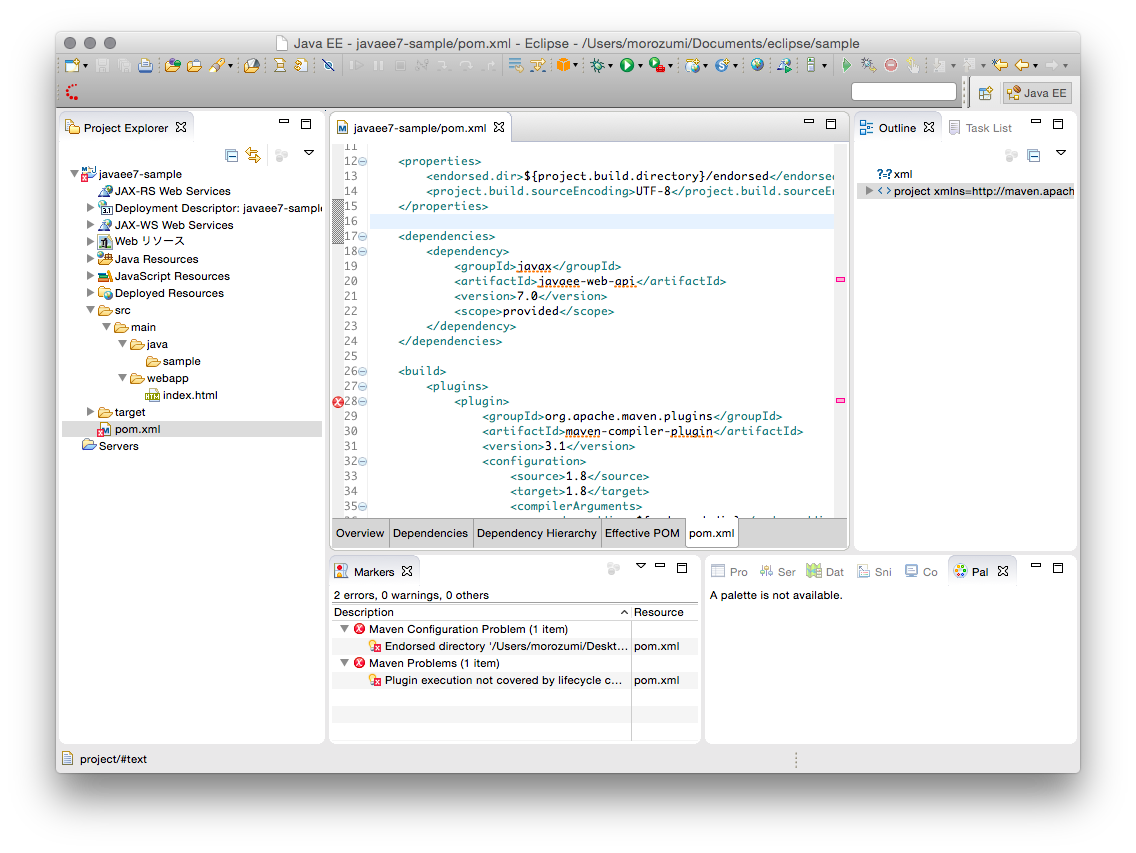 JavaEE7 環境構築 #glassfish - Qiita