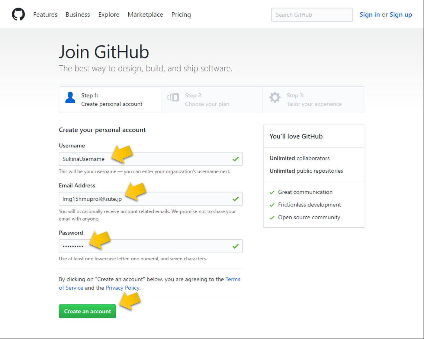 簡潔なGitHubの新規登録 #Git - Qiita