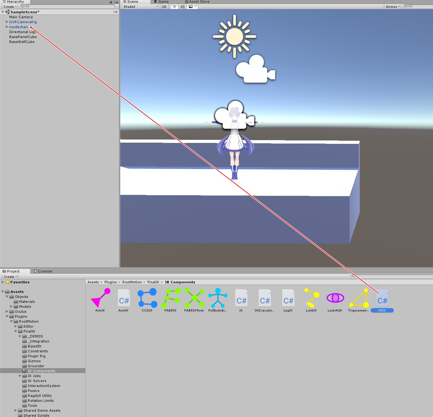 Unity＋OculusRiftでVRMモデルを動かしてみる #FinalIK - Qiita