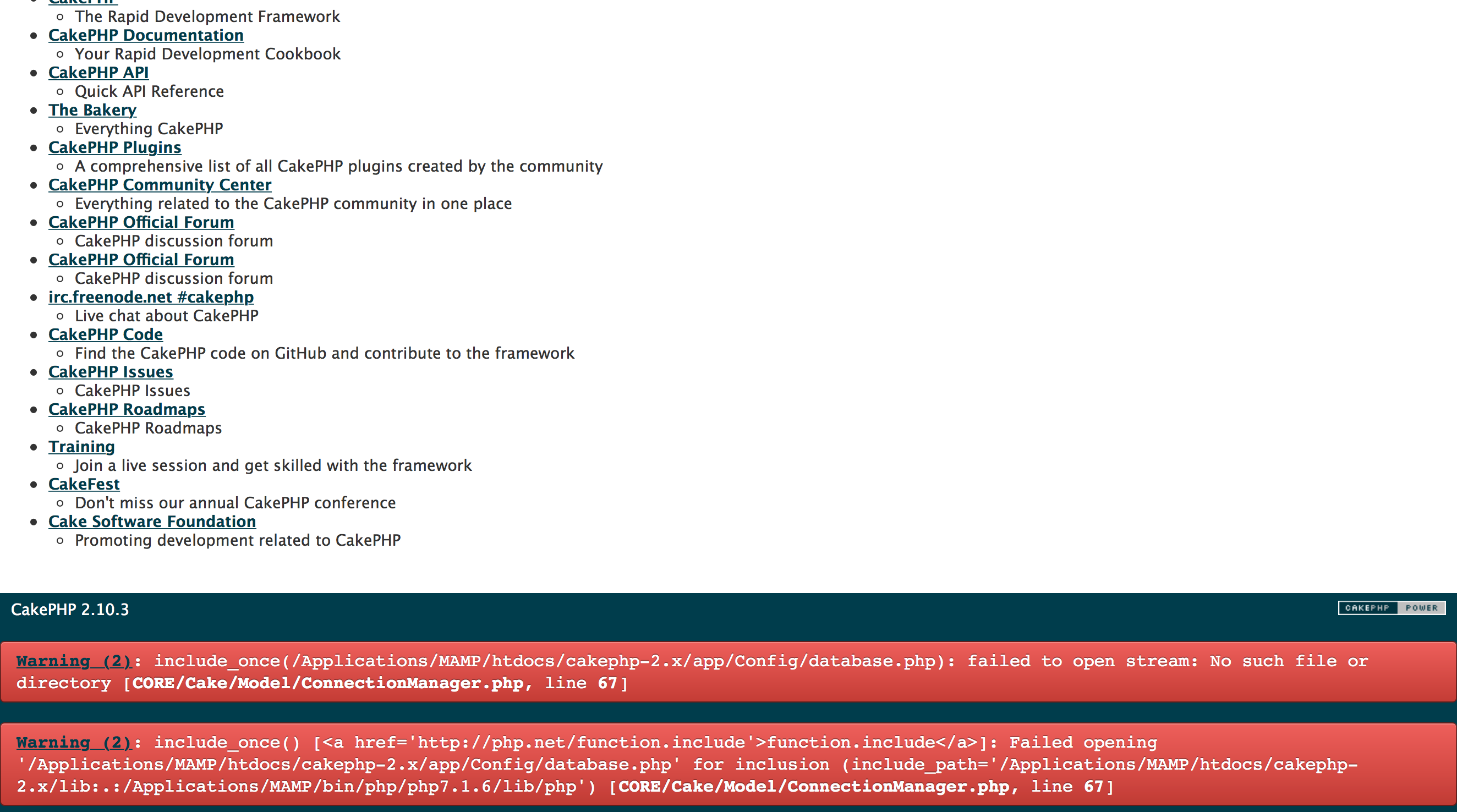 いまさらCakePHP2をインストールしてみる #NetBeans - Qiita
