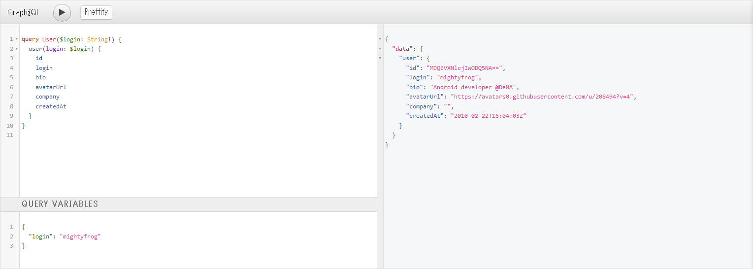 GitHub GraphQL API v4 を Android で遊んでみる #Android - Qiita
