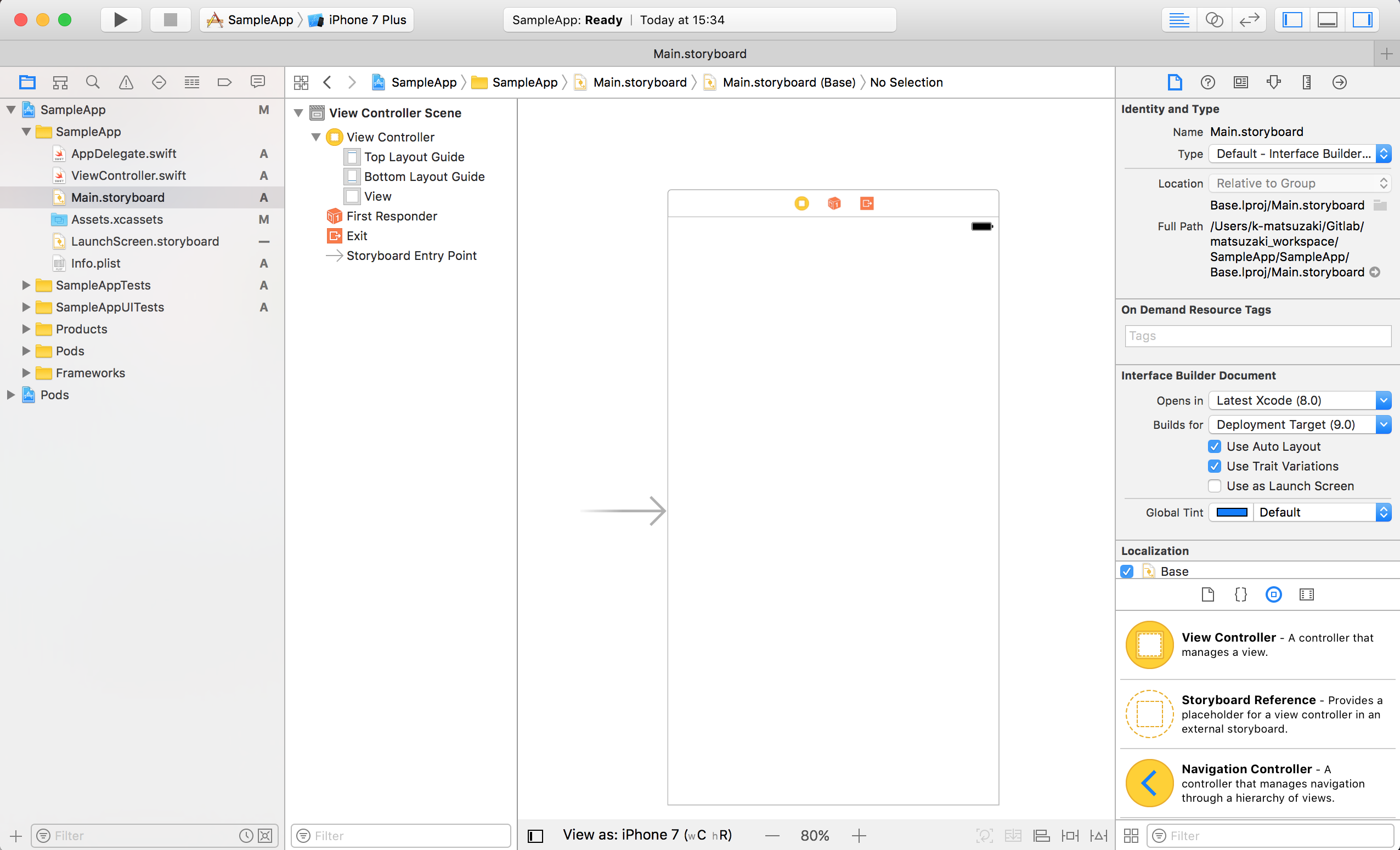 はじめてのSwiftアプリ制作4: StoryboardとAuto Layoutその1 #Swift3.0 - Qiita