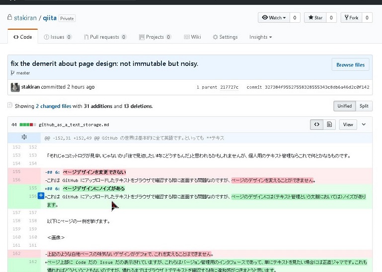 GitHub でテキスト管理を行う GaaTS(GitHub as a Text Storage) について #document - Qiita