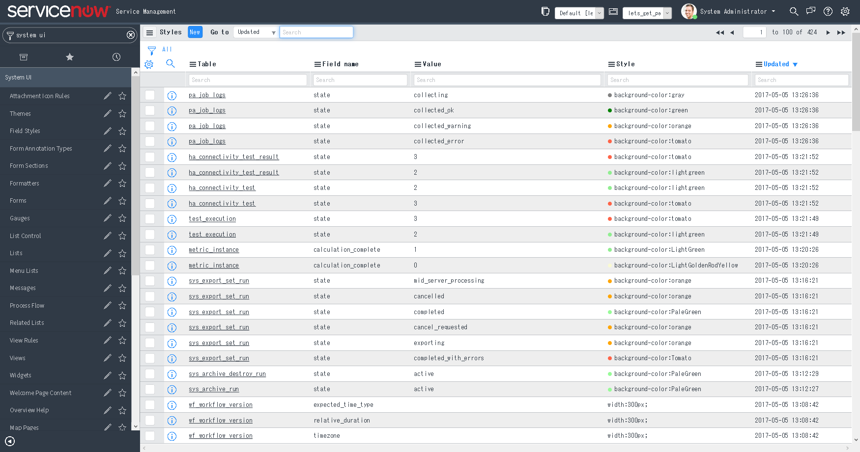 ServiceNowでのリスト(一覧)表示で特定の値を強調表示する #ServiceNow - Qiita