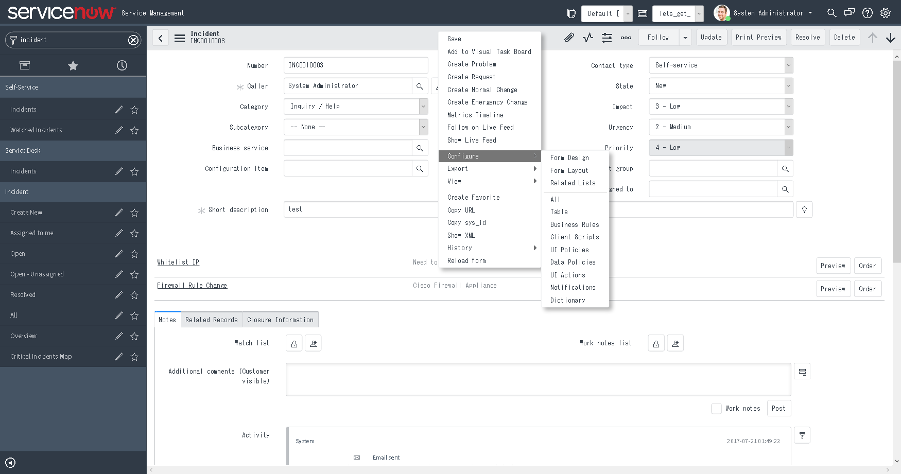 ServiceNowのdeveloper Instanceでインシデント管理システムを作る #ServiceNow - Qiita