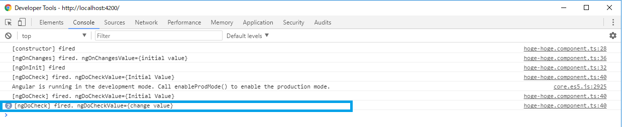 [Angular] ライフサイクルメソッドをみる(ngDoCheck) #Angular - Qiita