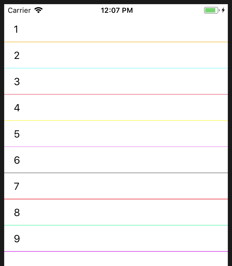 Uitableview の区切り線をカラフルにしたい! Swift Qiita