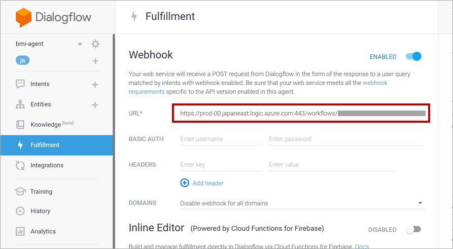 【改善済み】DialogflowからMicrosoft Flow（Azure Logic Apps）を呼ぶ際の注意点 #dialogflow - Qiita