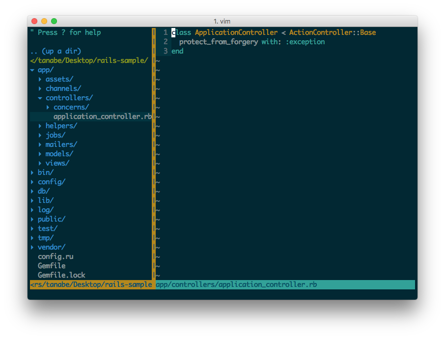 意外と知らない Vim でできること Mac Qiita 1018