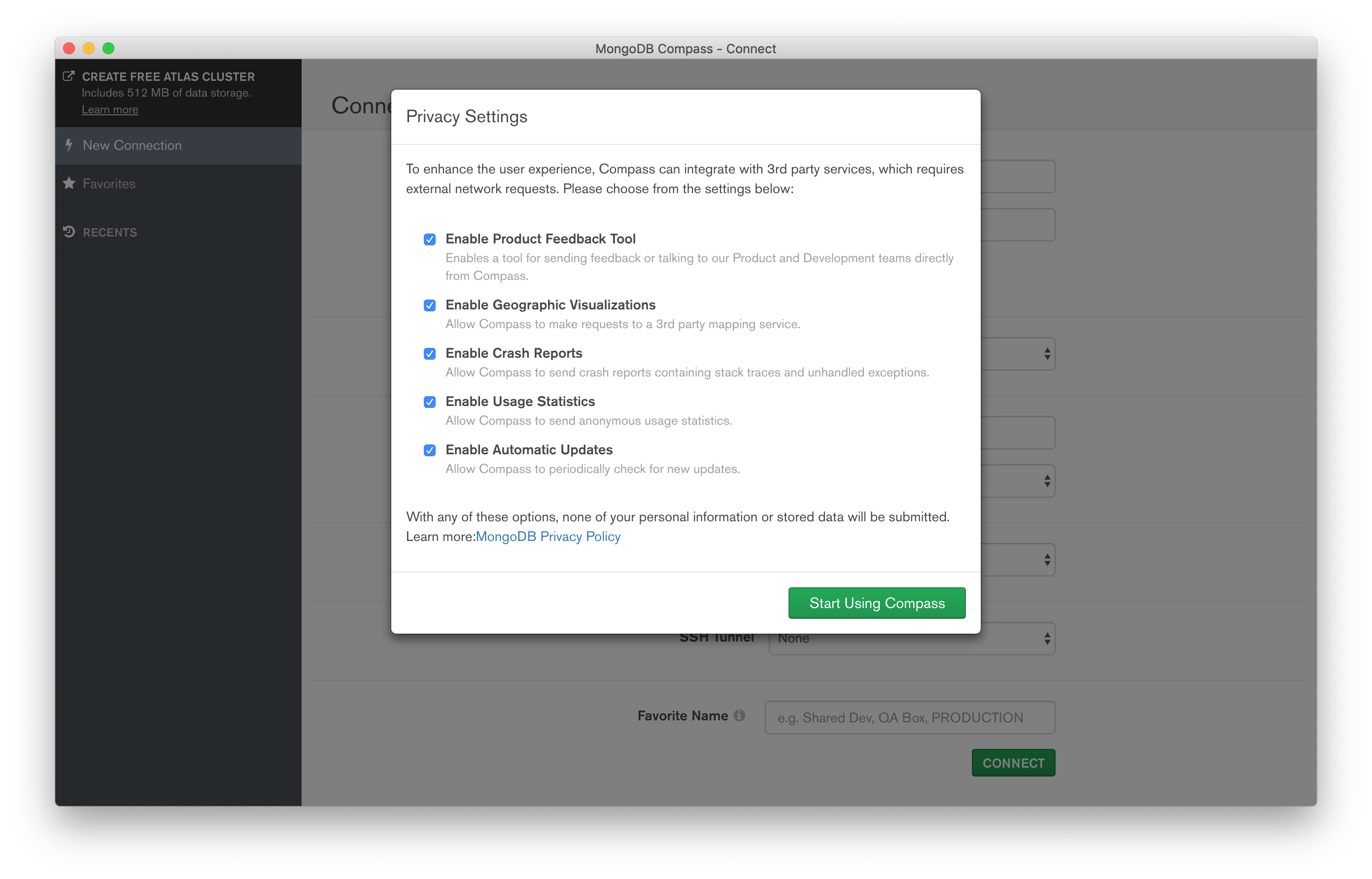 MongoDB の GUI CRUD ツール Compass を使ってみた（...ら MongoDB の凄さに驚いた件） #MongoDB-Compass - Qiita