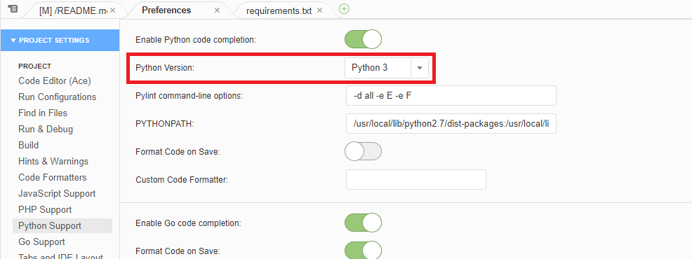 Cloud9でpython3を動かす時にやっておきたいこと Python3 Qiita