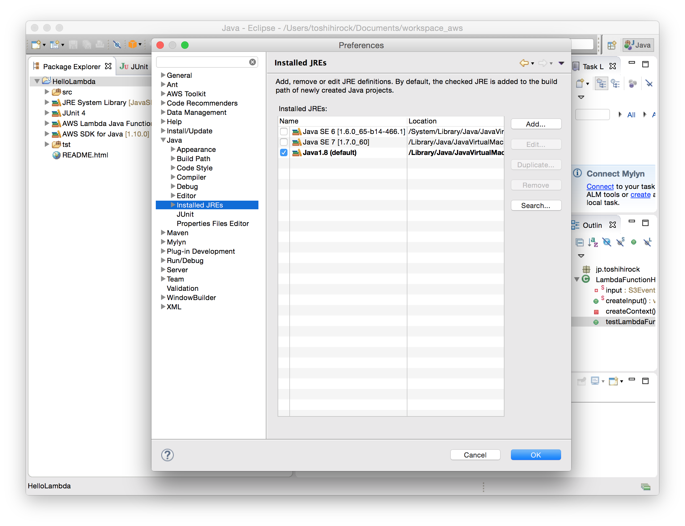 AWS Toolkit for Eclipseを設定した時のメモ #AWS - Qiita