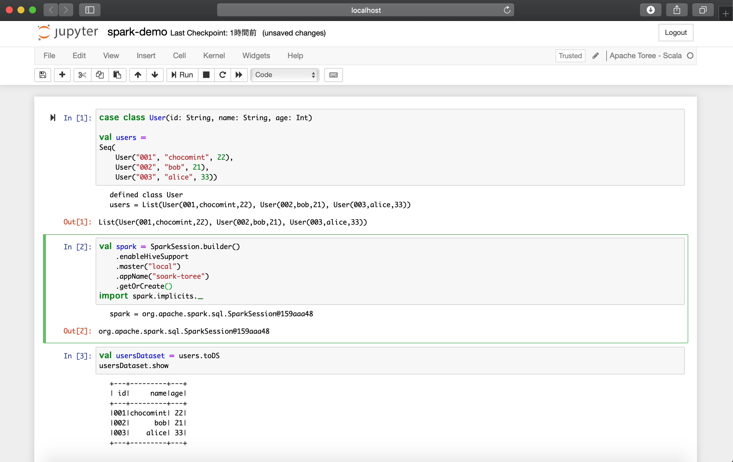 Spark/ScalaをJupyter Notebookから実行する #Scala - Qiita