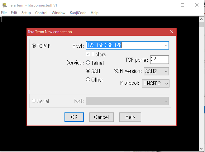 LinuxでSSHを許可する方法 #teraterm - Qiita