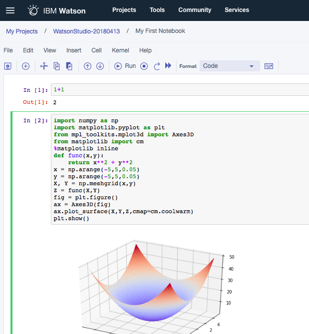 Watson Studio上でJupyter Notebookを使う #ibmcloud - Qiita