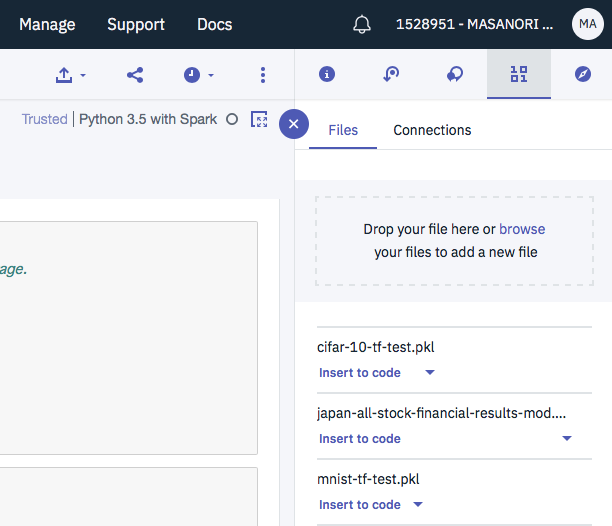 Watson Studio上でJupyter Notebookを使う #ibmcloud - Qiita