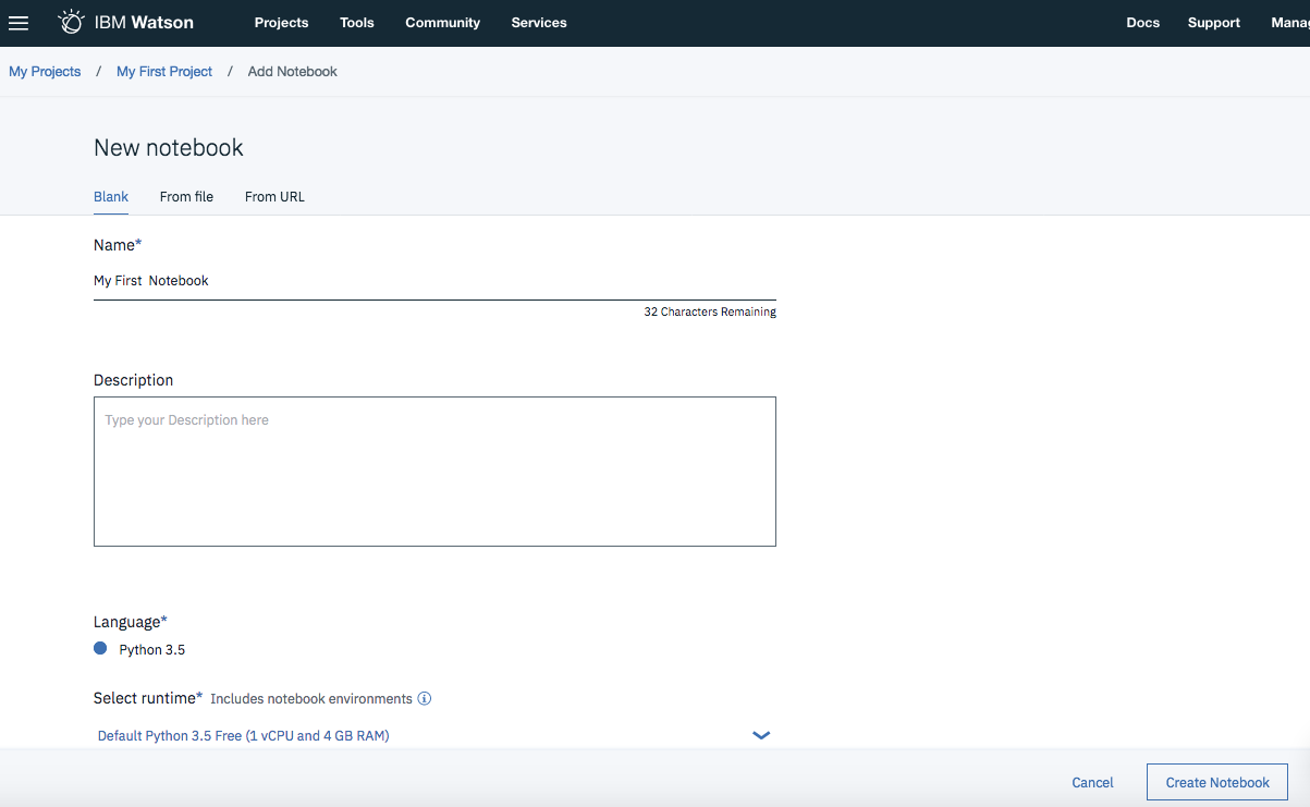 Watson Studio上でJupyter Notebookを使う #ibmcloud - Qiita