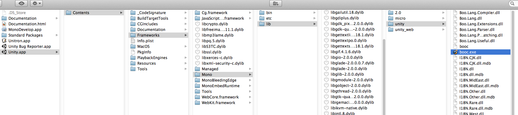 Unityにおける、Booコンパイラ＆JavaScriptコンパイラの場所 #Unity3D - Qiita