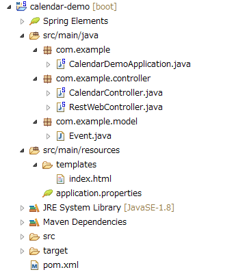 Spring Boot+FullCalendar+JSONで実験してみた #SpringBoot - Qiita