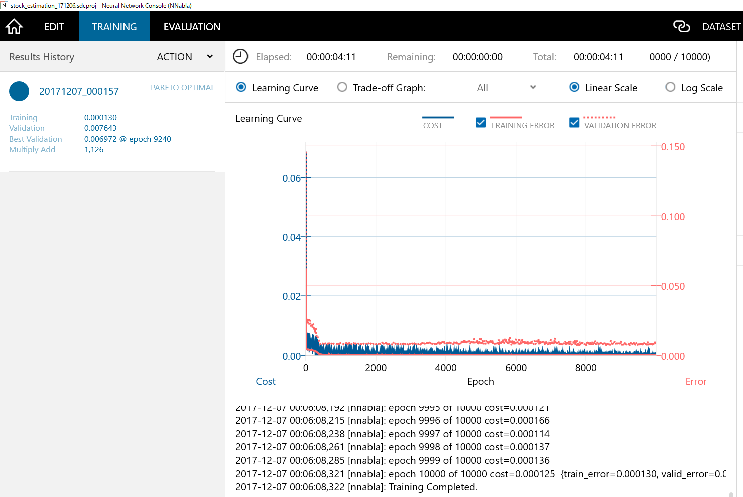 Neural Network Consoleで株価を予想するアルゴリズムを作成する #LSTM - Qiita