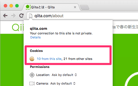 GoogleChromeで特定のサイトのクッキー(Cookie)情報を確認する方法 #Chrome - Qiita