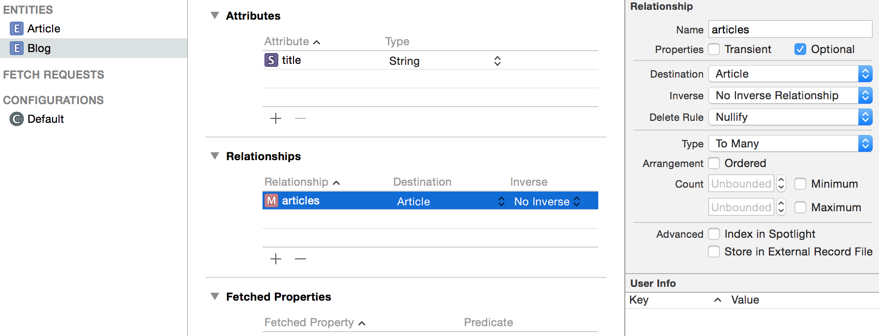 Swift で Core Dataのリレーションシップ（1対多）を試す #Xcode - Qiita