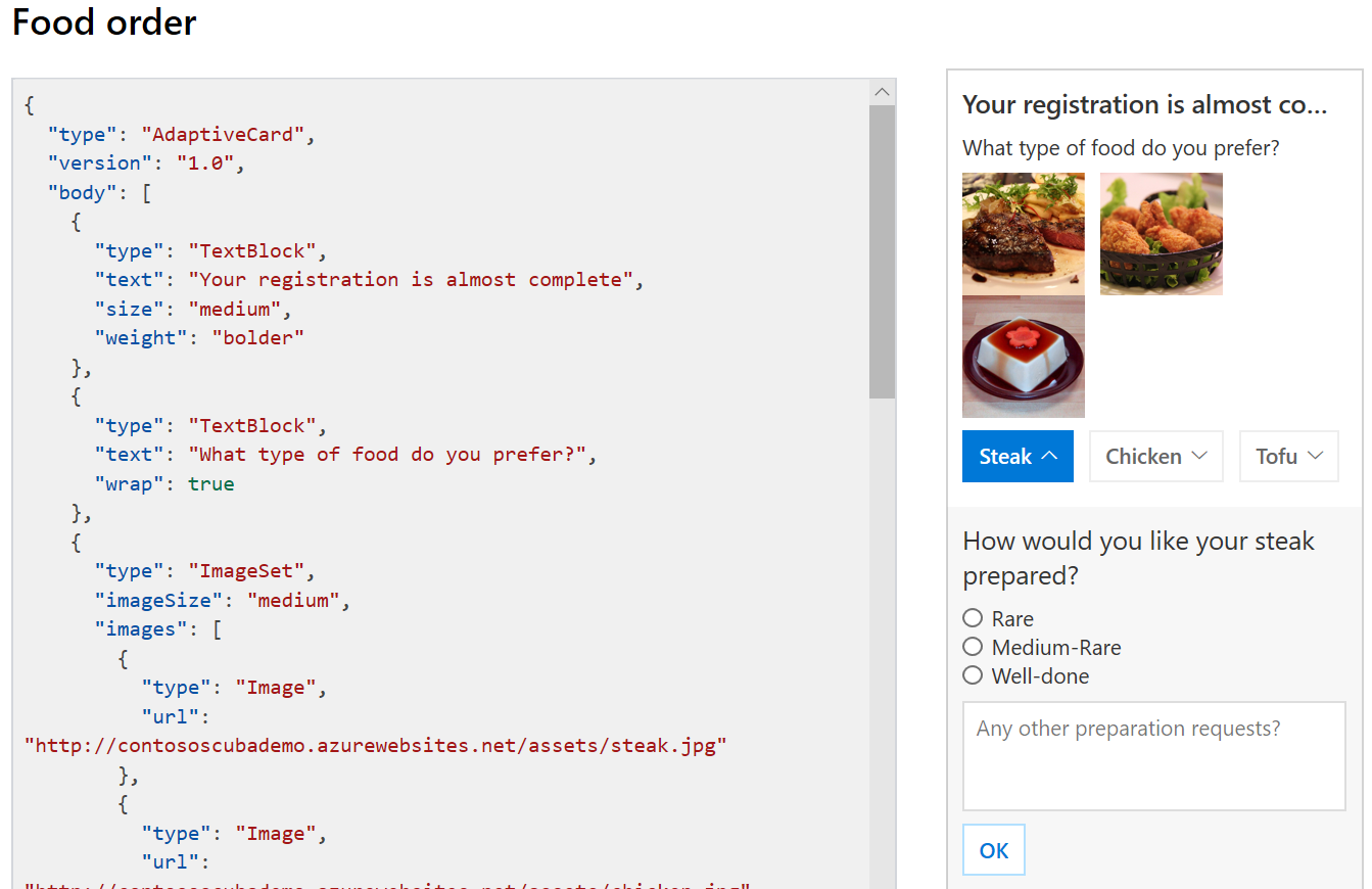 Bot Builder v4 でボット開発 : ダイアログから高度なアダプティブカードを送る #BotFramework - Qiita