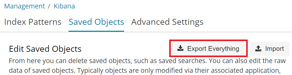 KibanaのSaved Objectsをインポート、エクスポートする方法 #Kibana6 - Qiita