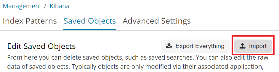 KibanaのSaved Objectsをインポート、エクスポートする方法 #Kibana6 - Qiita