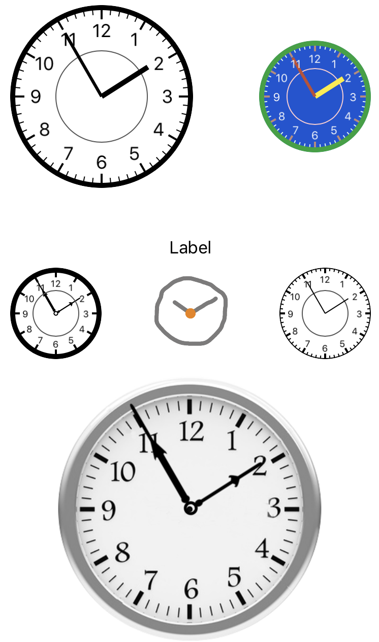 アナログ時計を描画してみた（swift） #Swift - Qiita